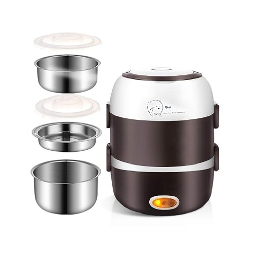 Electric Lunch Box,3 Layers 2L Portable Electric Heating Bento Lunch ...