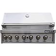 Amazon.com: Barbeques Galore Grand Turbo 40-inch 6-Burner Built-in BBQ ...