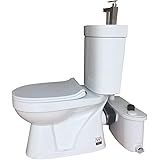 Saniflo SaniPLUS: Macerating Upflush Toilet Kit (with Standard Bowl) - Two Piece Toilets ...