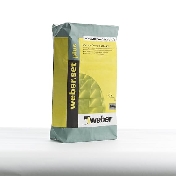Weber Set Plus Tile Adhesive White 20kg: Amazon.co.uk: Kitchen & Home