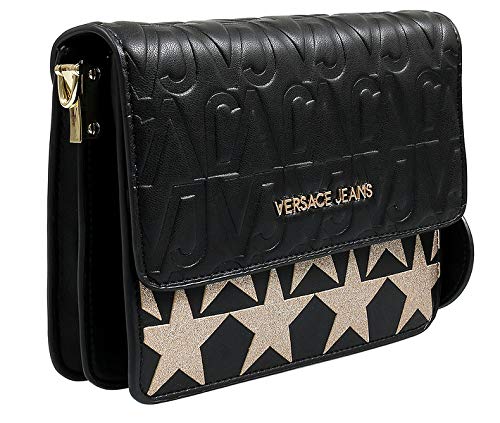 Versace bags. Versace EE1VSBBG1 EML0 Black Shoulder Bag for Womens.