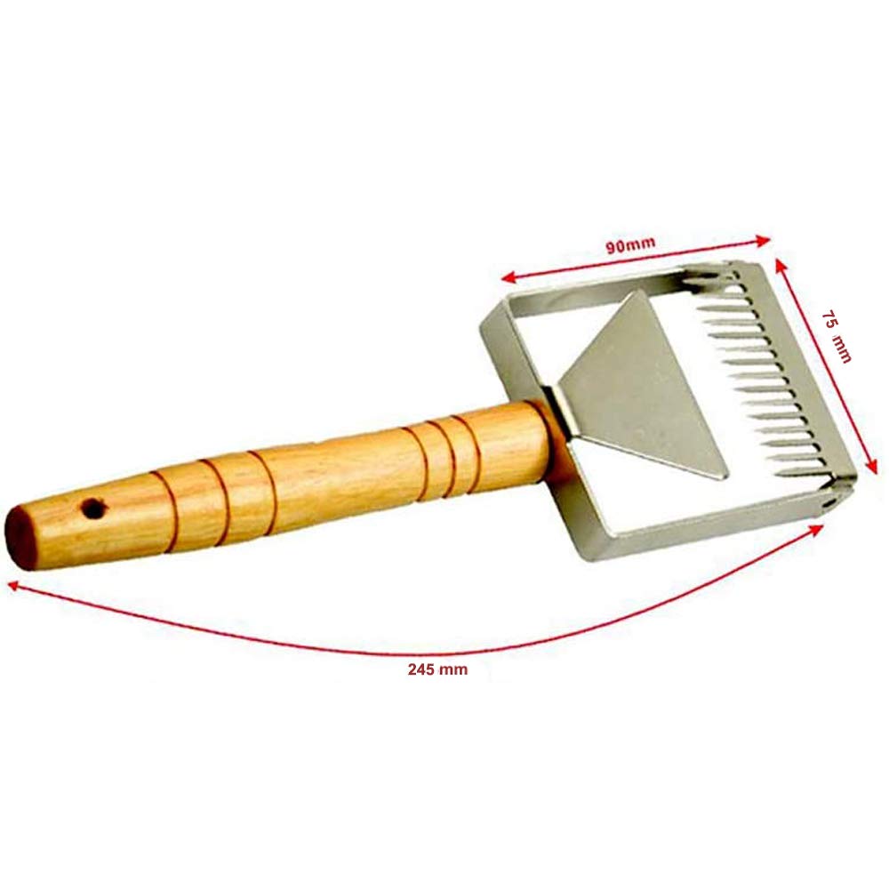 1Pc of Honey Shovel, Honey Scraper for Beekeeper,Wooden Handle Honey ...