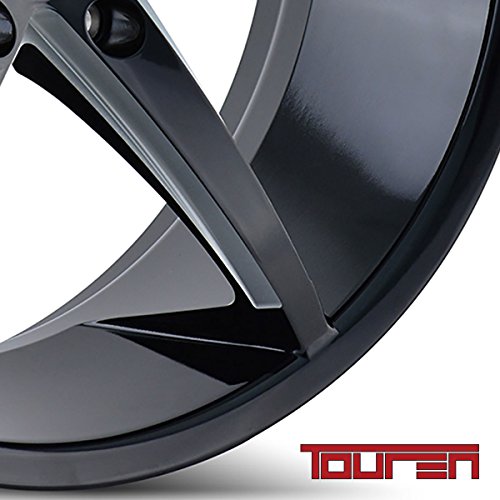 TOUREN TR70 Black/Milled Spokes Wheel (18 x 8. inches /5 x 72 mm, 40 mm ...