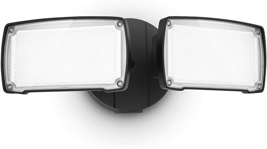 LUTEC LED 3000 Lumen 32W 5000K Integrated Dual-Head Floodlight Outdoor ...