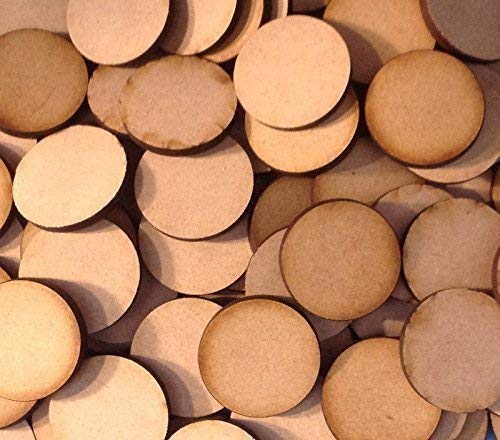 Amazon.com: Round MDF Wooden Bases Many Sizes Laser Cut Circles Crafts ...