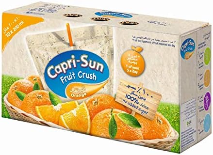 Capri-Sun Orange Fruit Crush - Pack of 10 Pieces (10 x 200ml) price in ...