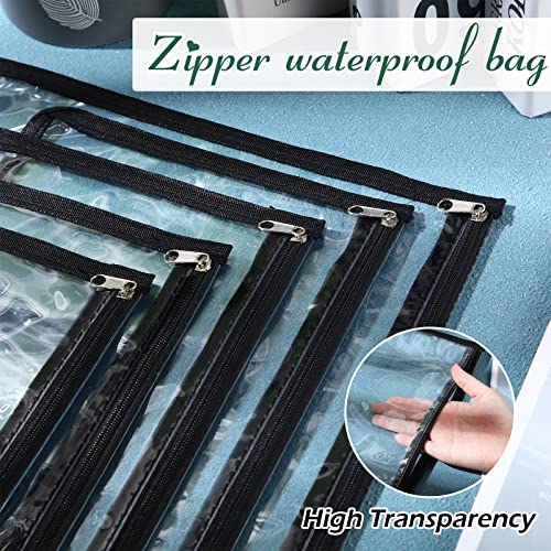 18 Pack Multipurpose Clear Organizer Bag Pouch PVC Clear Pouches with ...