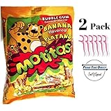 Amazon.com : Motitas Bubble Gum Banana Flavored Mexican Candy 50 pc ...