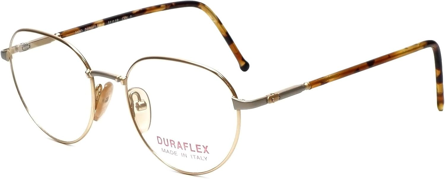 Amazon.com: Duraflex Designer Oval Eyewear Frames Duraflex-2-Col-1 in ...