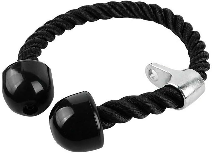 Moontie Tricep Rope Handle Gym Rubber Pull Down Bicep Cable Attachment ...