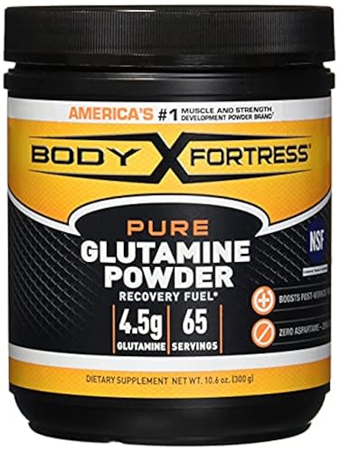 Body Fortress 100% Pure Glutamine Powder, 300g Jar (1ct), Nutrient ...