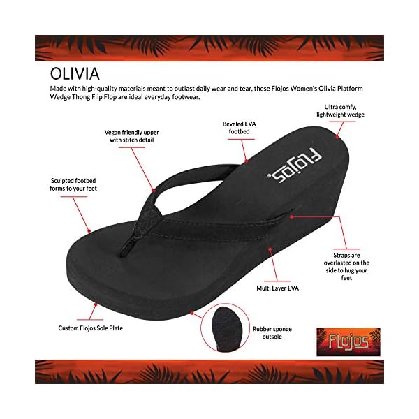 Flojos Women's Olivia Wedge Sandals | Pretty Boots and Shoes