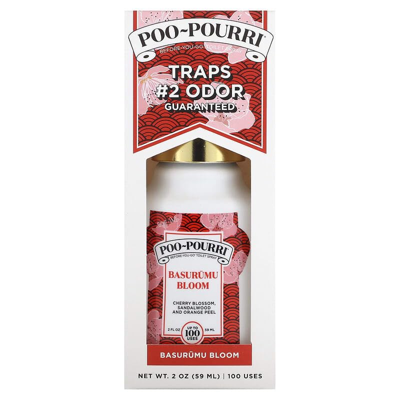Poo Pourri Before-You Go Toilet Spray, Basarumu Bloom, 2 Fl Oz - Cherry ...