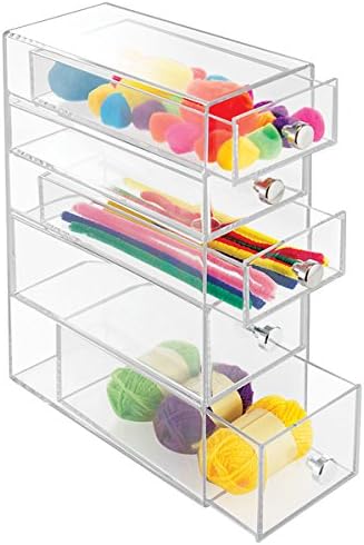 mDesign Art Supplies Organiser - Practical Plastic Arts and Crafts ...