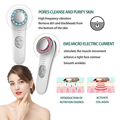 Facial Massager - 7 in 1 Face Cleaner Lifting Machine - High Frequency ...