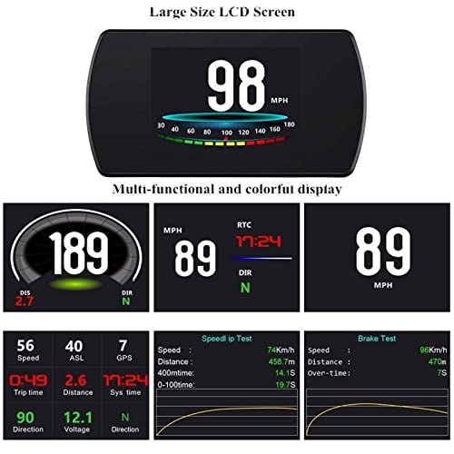 ACECAR Upgrade T800 Universal Car HUD Head Up Display Digital GPS ...