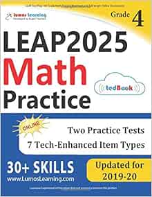 LEAP Test Prep: 4th Grade Math Practice Workbook and Full-length Online ...