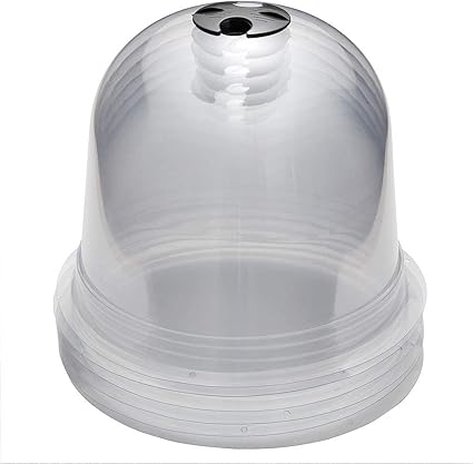 Set of 6 Sturdy Plastic Cloche Plant Covers With Vents For Pests And ...