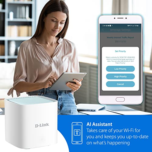 D-Link Eagle Pro AI Mesh WiFi 6 Router System (3-Pack) - Multi-Pack for ...