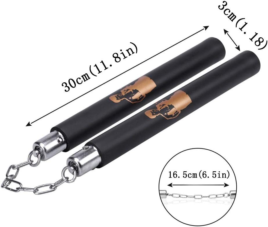 Annly Foam Nunchucks Practice Nunchucks Portable Training Nunchuck ...