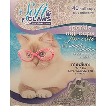 Amazon.com : Feline Soft Claws Cat Nail Caps Take-Home Kit, Medium ...