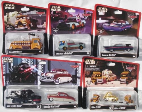 Buy Disney Cars 1:55 Scale Diecast Star Wars Series 2, complete set of ...
