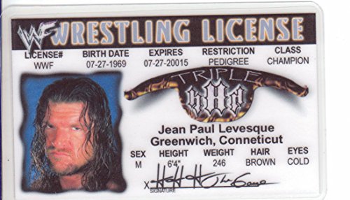 Buy Triple H Wrestling Novelty Drivers License (HHH) / Fake I.d ...