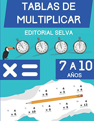 Tablas de multiplicar: Cuaderno de ejercicios de matemáticas para niños ...
