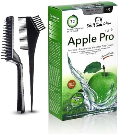 SWIFT Developed Apple 100% Gray Coverage Hair Dye, Natural Black Hair ...