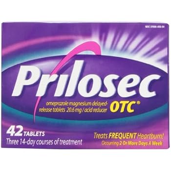 Amazon.com : Prilosec 20.6 mg OTC, 42 Tablets (Pack of 3) : Antacids ...