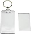 Amazon.com: HugeStore 12 Pcs Clear Acrylic Blank Photo Keyring Photo ...