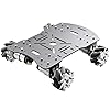 Moebius Metal Mecanum Omni Wheel Robot Car Kit with 4pcs DC 12V Speed ...