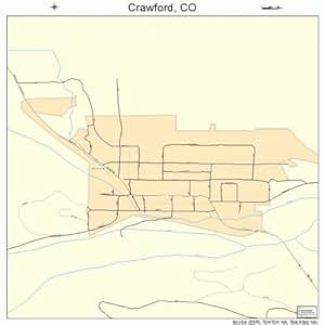 Amazon.com: Large Street & Road Map of Crawford, Colorado CO - Printed ...
