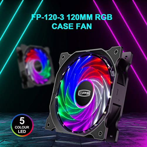 CP3 120mm Computer Fan 3-Pin Fixed Color Low Noise led case Fan High ...