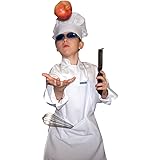 Amazon.com: CHEFSKIN Small White Kid Children Chef Set (Apron+hat) Lite ...