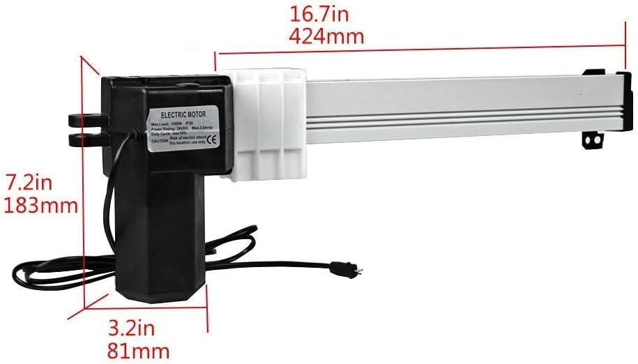 ECO-WORTHY Electric Recliner Lift Chair Motor Actuator Replacement Kit ...