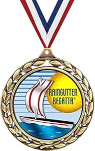 Amazon.com : Raingutter Regatta Medals - 2 1/2" Laurel Wreath ...