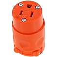 Amazon.com: Leviton 515CV-OR 10 Pack 15Amp 125V 3-Wire Connector ...