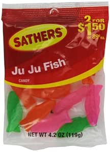 Amazon.com : Farley's & Sathers Candy, Ju Ju Fish, 4.2 Ounce, Pack of ...
