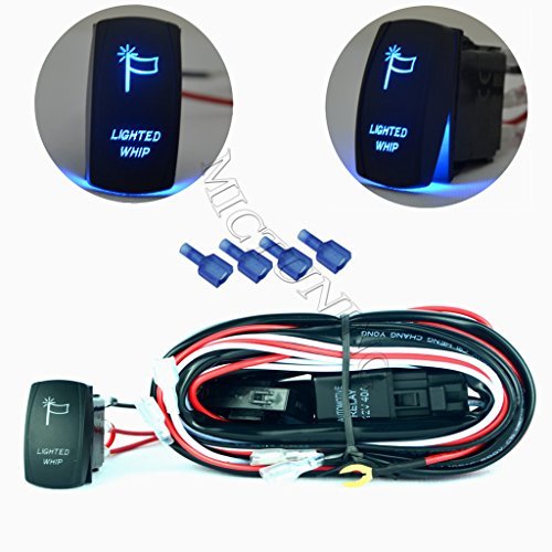 Mictuning Led Light Bar Wiring Harness 40Amp Relay On-Off Laser Lighted ...
