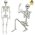 Amazon.com: LUKBERA Posable Halloween Skeletons, 1Pcs 5.9ft Life Size ...