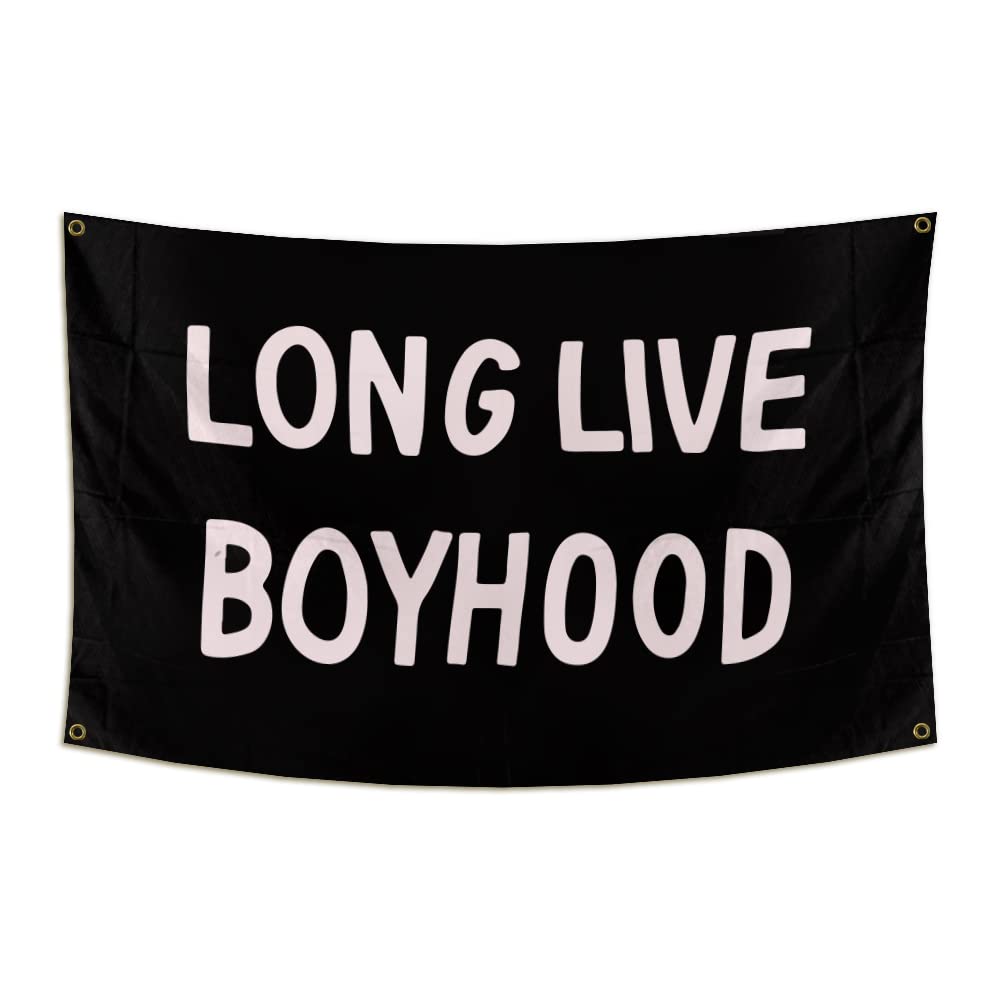 Long Live Boyhood Flag 3x5Ft Banner For College Dorm Room Man Cave Frat ...