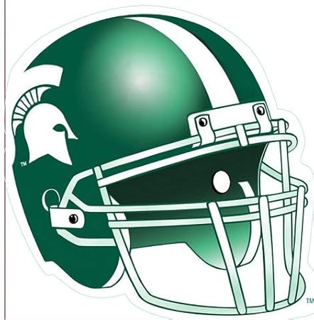 Amazon.com: 5 inch Football Helmet Decal MSU Michigan State University ...