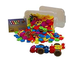 Amazon.com: Bizzy Bitz Building Toy Bucket: Toys & Games