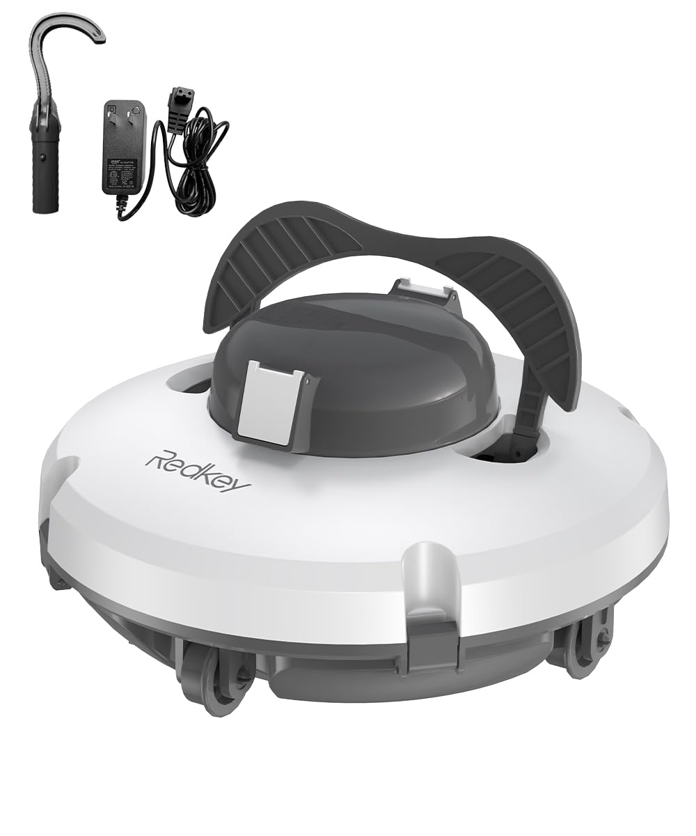 Redkey S100 Cordless Robot Pool Cleaner, Last 130Min, 18° Slope Angle ...