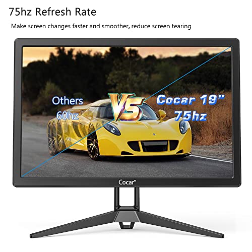 Cocar 19 inch Monitor, Desktop Computer Monitor 19" 75hz 2ms 1440x900 ...
