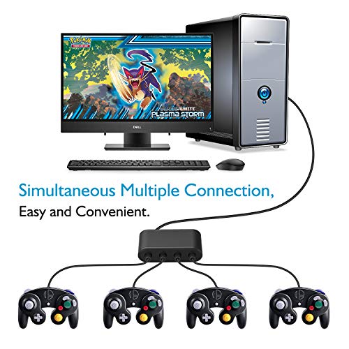 MoKo Game Cube Controller Adapter for Switch, 3 in 1 GC Controller ...