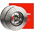 Amazon.com: Brembo 09.B436.51 UV Coated vented drilled Front Brake ...