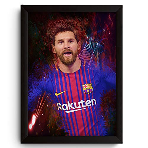Buy ZEBO TREND Wall Framed Lionel Messi Poster Messi 10 - Leo Messi ...