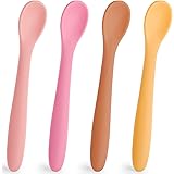 Amazon.com: HANSGO 8PCS Silicone Feeding Spoons, Baby Spoons Silicone ...
